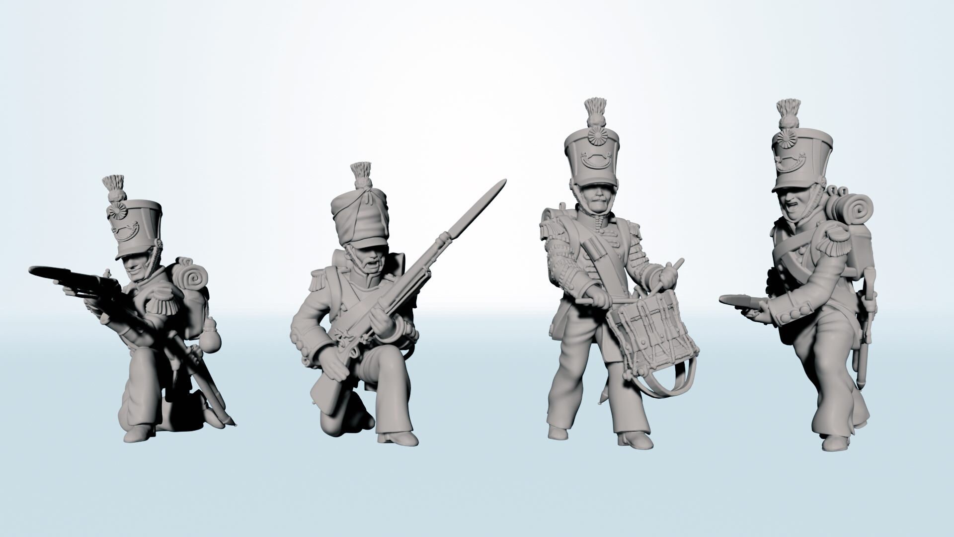French Grenadiers 3D Printed Model Figures - Napoleonic Era - Etsy