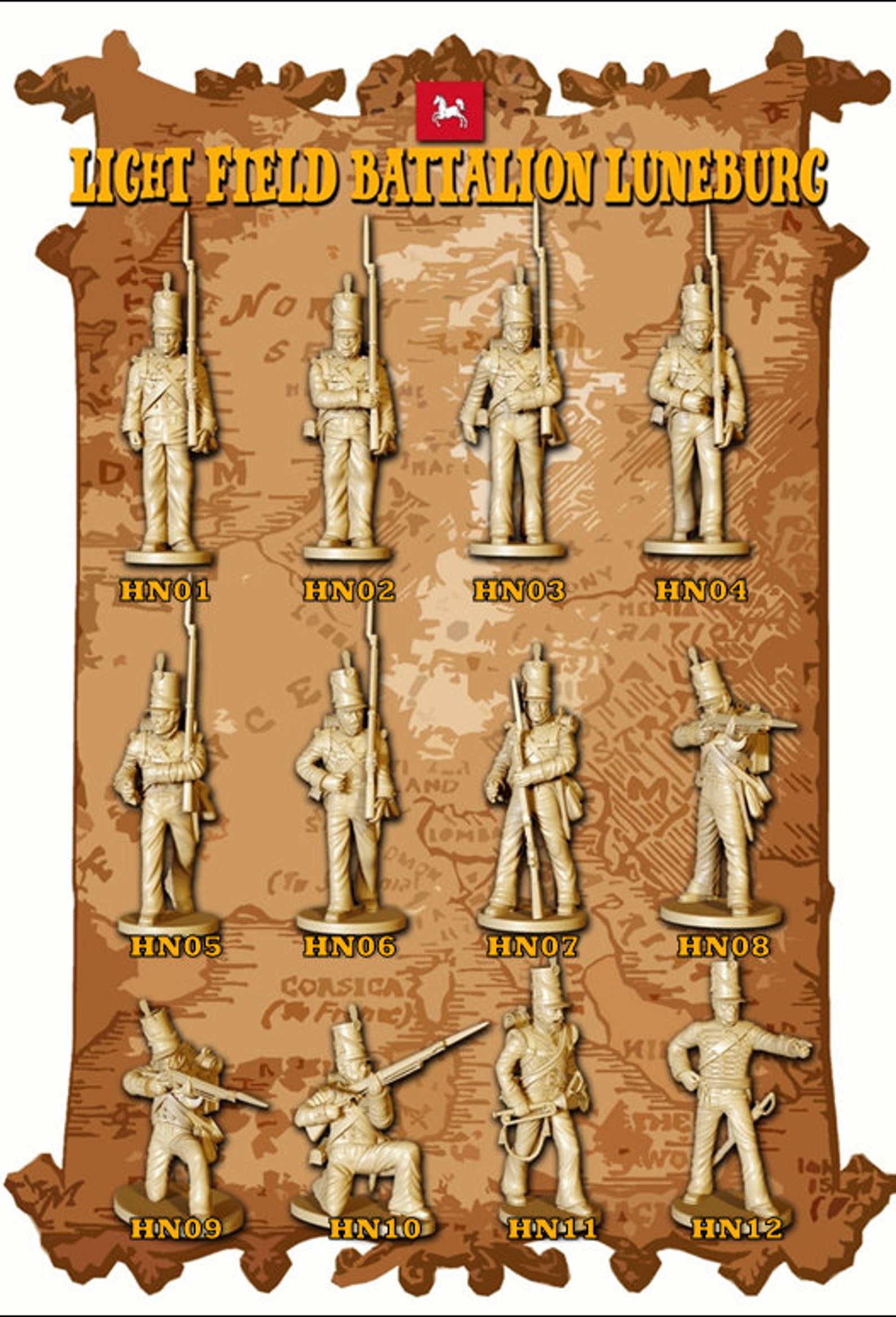 Hanoverian Infantry 3D Printed Model Figures - Napoleonic Era - Etsy