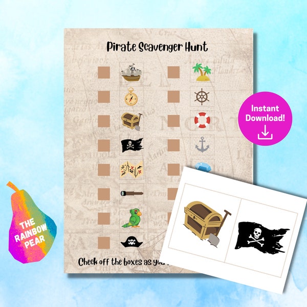 Indoor Pirate Treasure Hunt - Etsy