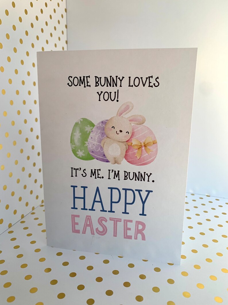Printable Easter Card, Funny Easter Card, Some Bunny Card, Easter Bunny Card, Greeting Card ...