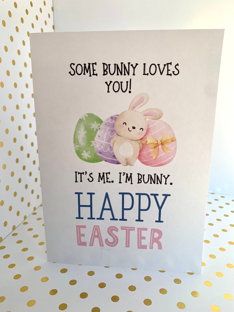 Printable Easter Card, Funny Easter Card, Some Bunny Card, Easter Bunny ...