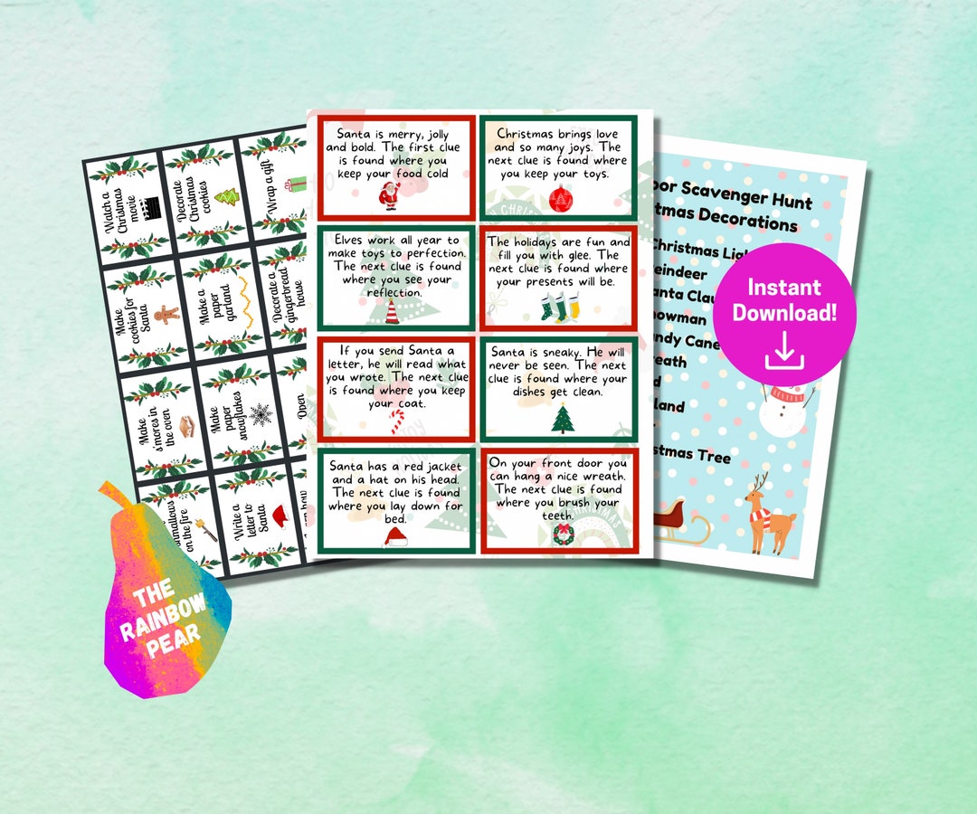 Christmas Activity Bundle, Advent Calendar Activities, Activities for ...