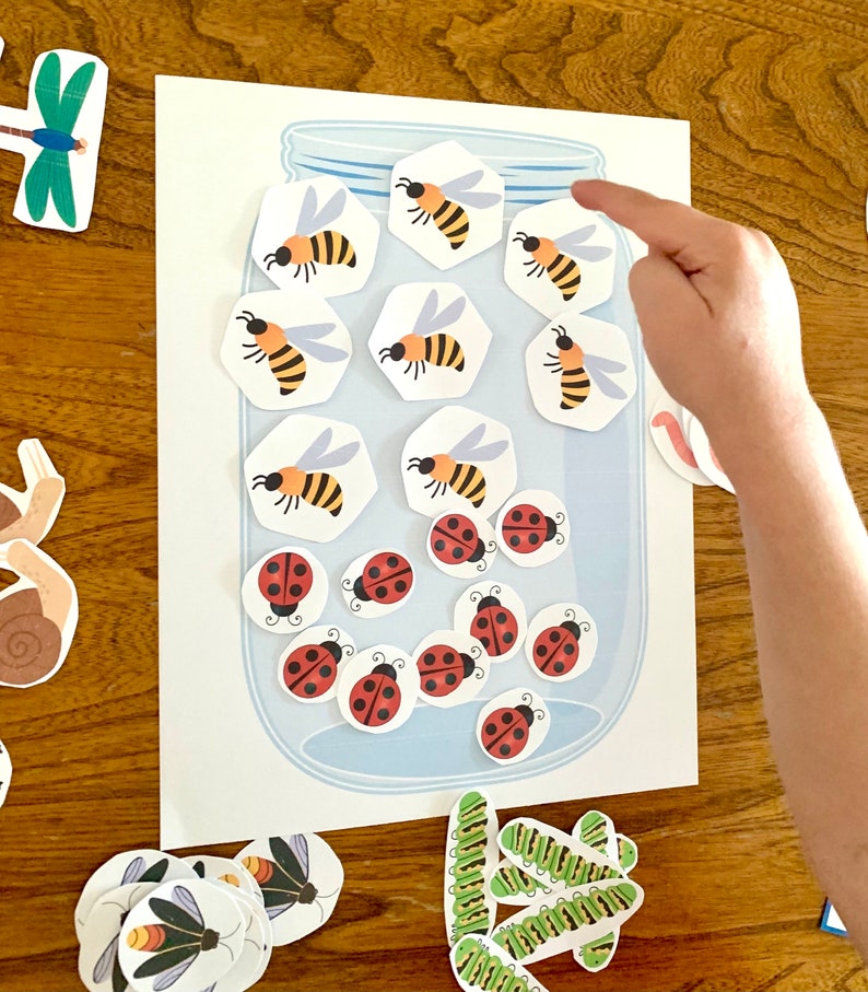 Printable Insect Counting Activity, Bug Catching Game, Digital Download ...
