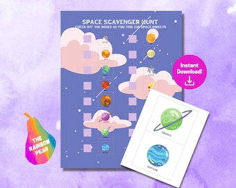 Outer Space Treasure Hunt Game - Etsy