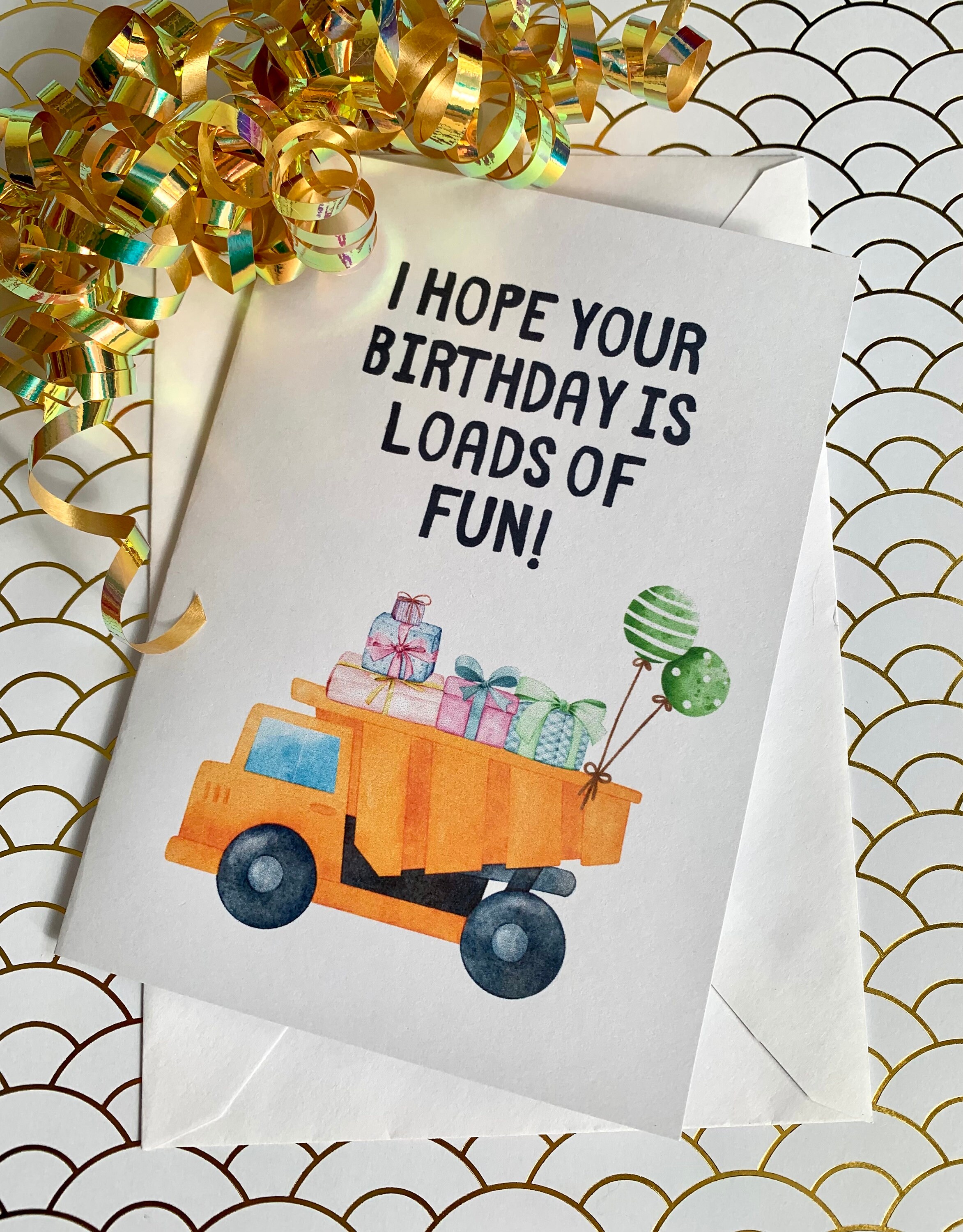 Printable Birthday Card, Dump Truck Birthday Card, Construction ...