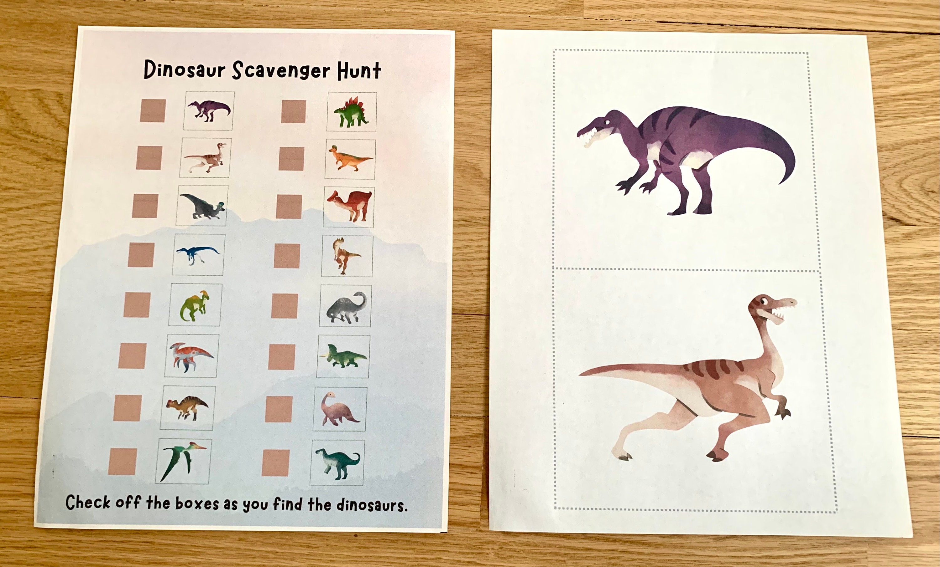 Dinosaur Scavenger Hunt, Dinosaur Party Game, Printable, Treasure Hunt ...
