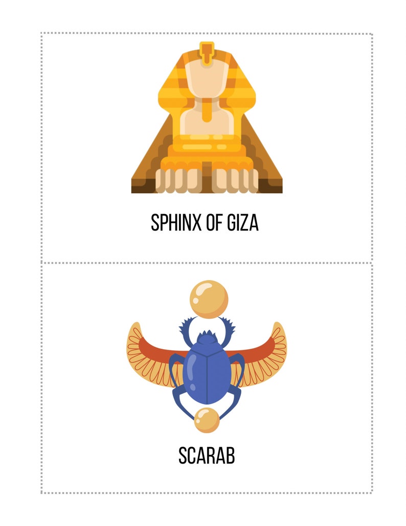 Ancient Egyptian Scavenger Hunt, Birthday Party, Printable Game ...