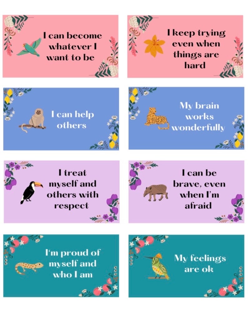 Children's Positive Affirmation Cards Affirmation Cards - Etsy