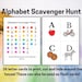 Alphabet Scavenger Hunt, Classroom Activity, Treasure Hunt, Printable ...