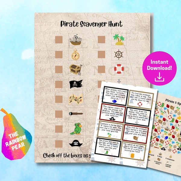 Pirate Treasure Hunt - Etsy