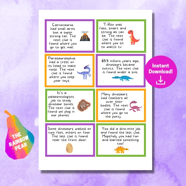 Jungle Scavenger Hunt Adventure for Kids, Printable Game, Digital ...