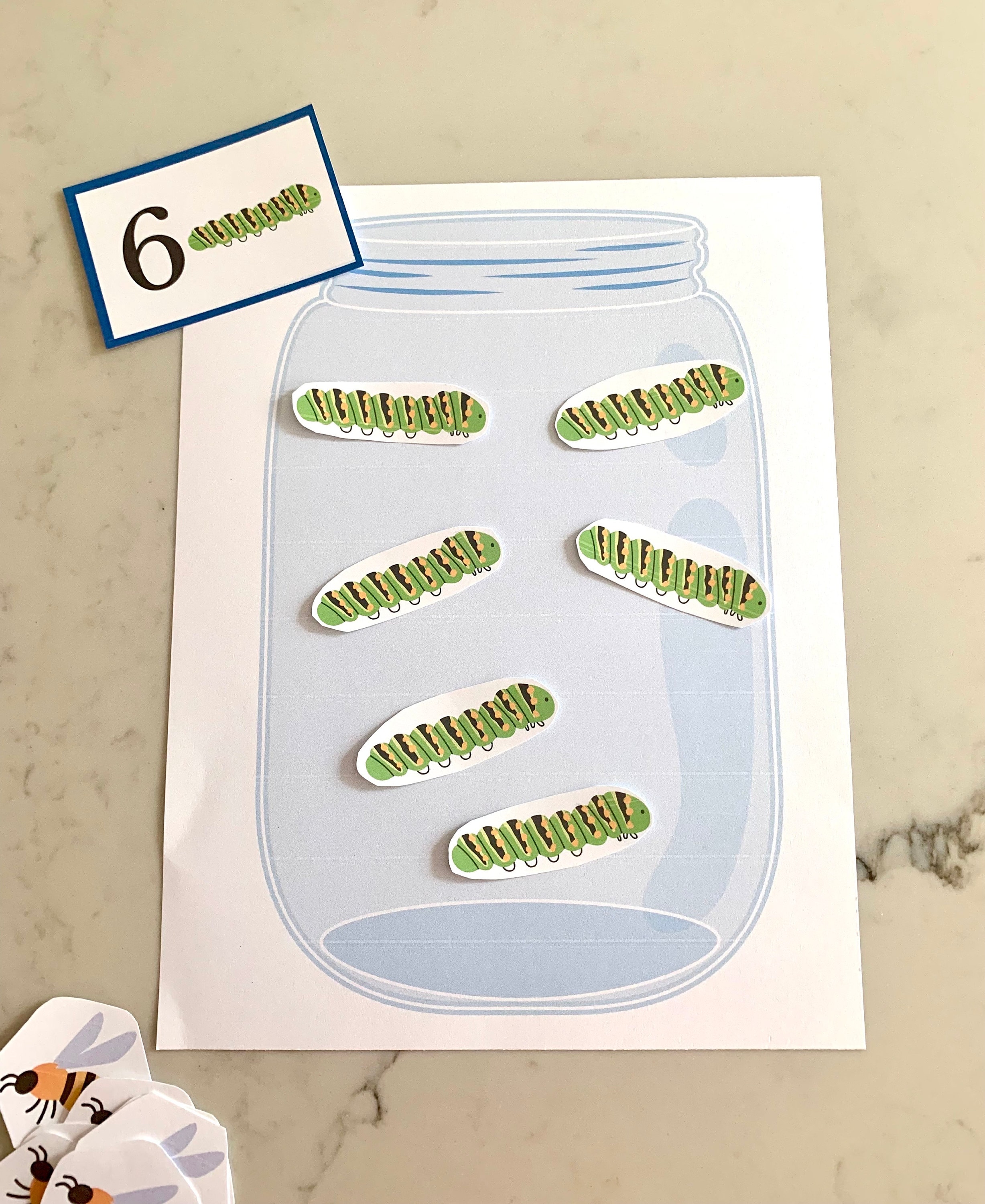 Printable Insect Counting Activity, Bug Catching Game, Digital Download ...