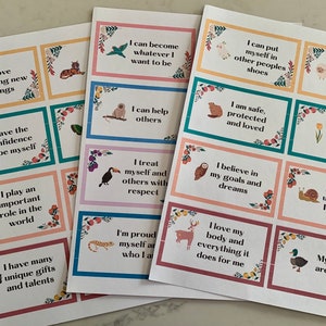 Children's Positive Affirmation Cards Affirmation Cards - Etsy