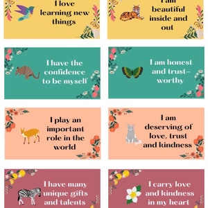 Children's Positive Affirmation Cards Affirmation Cards - Etsy