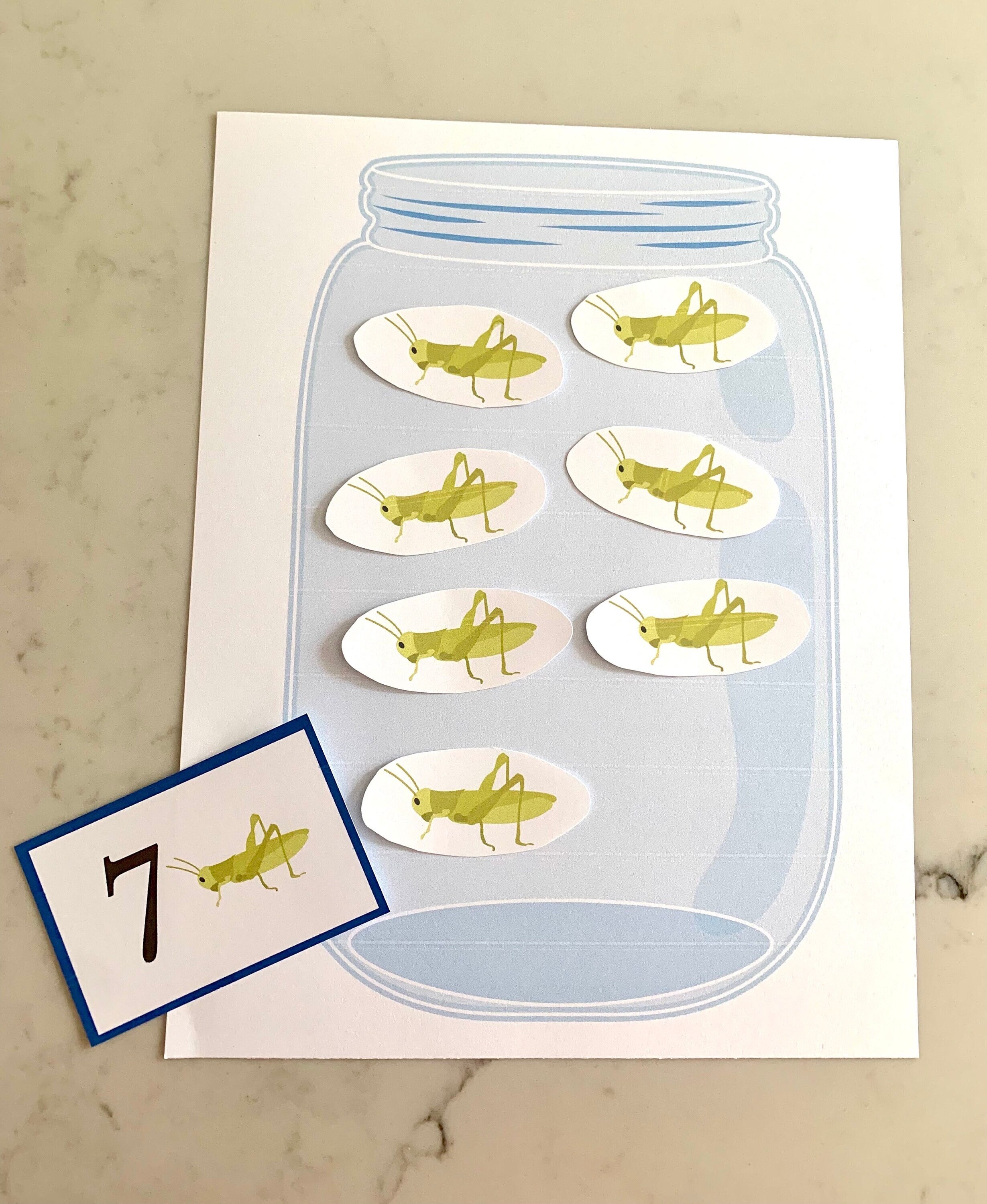Printable Insect Counting Activity, Bug Catching Game, Digital Download ...