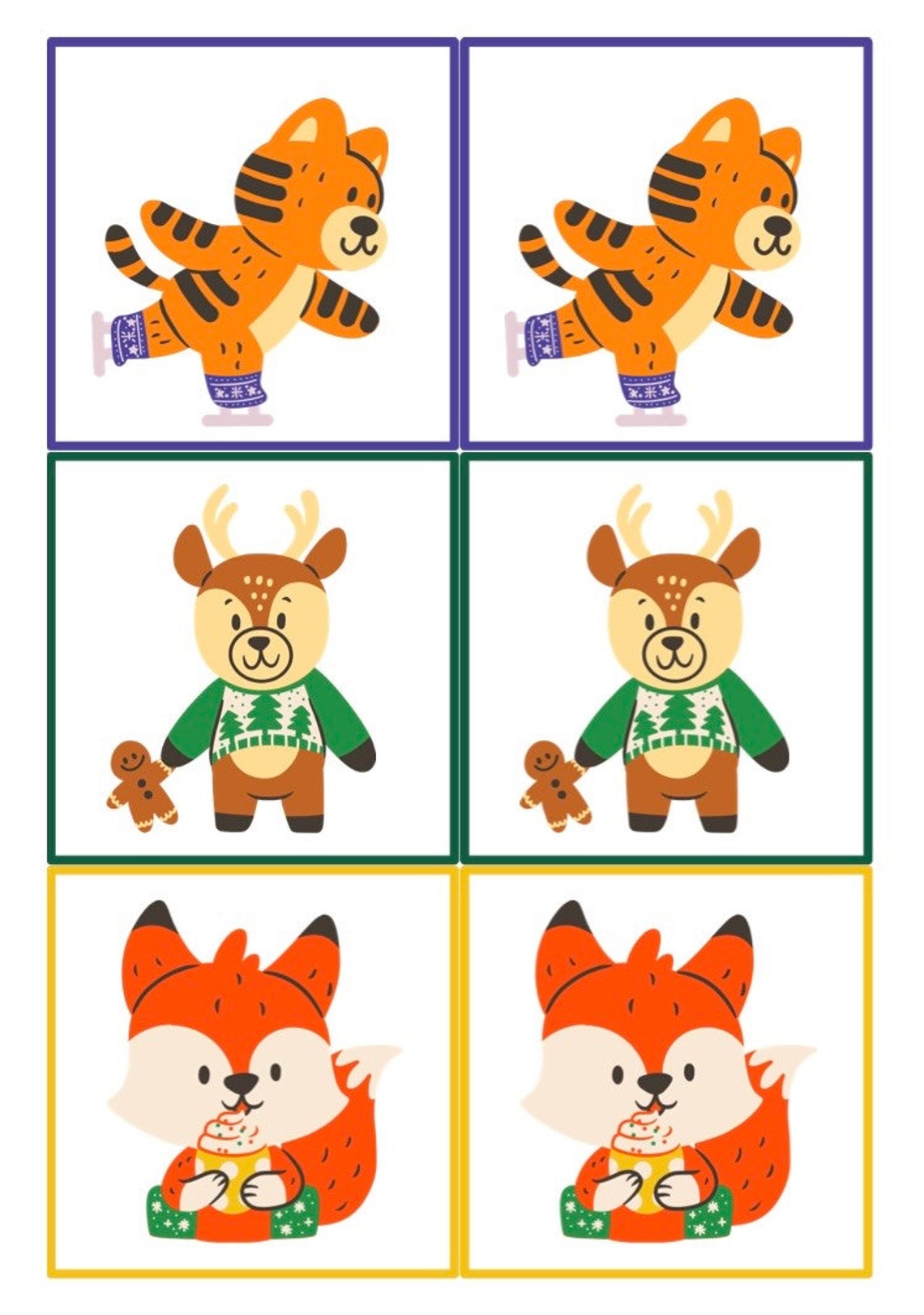Christmas Memory And Matching Game Activities For Kids Etsy christmas-memory-and-matching-game-activities-for-kids-etsy