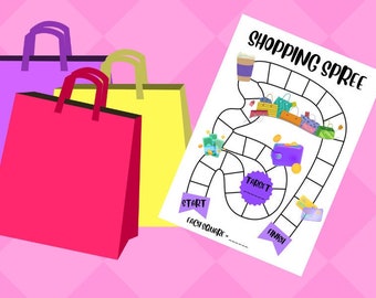 Printable Shopping Spree - Etsy