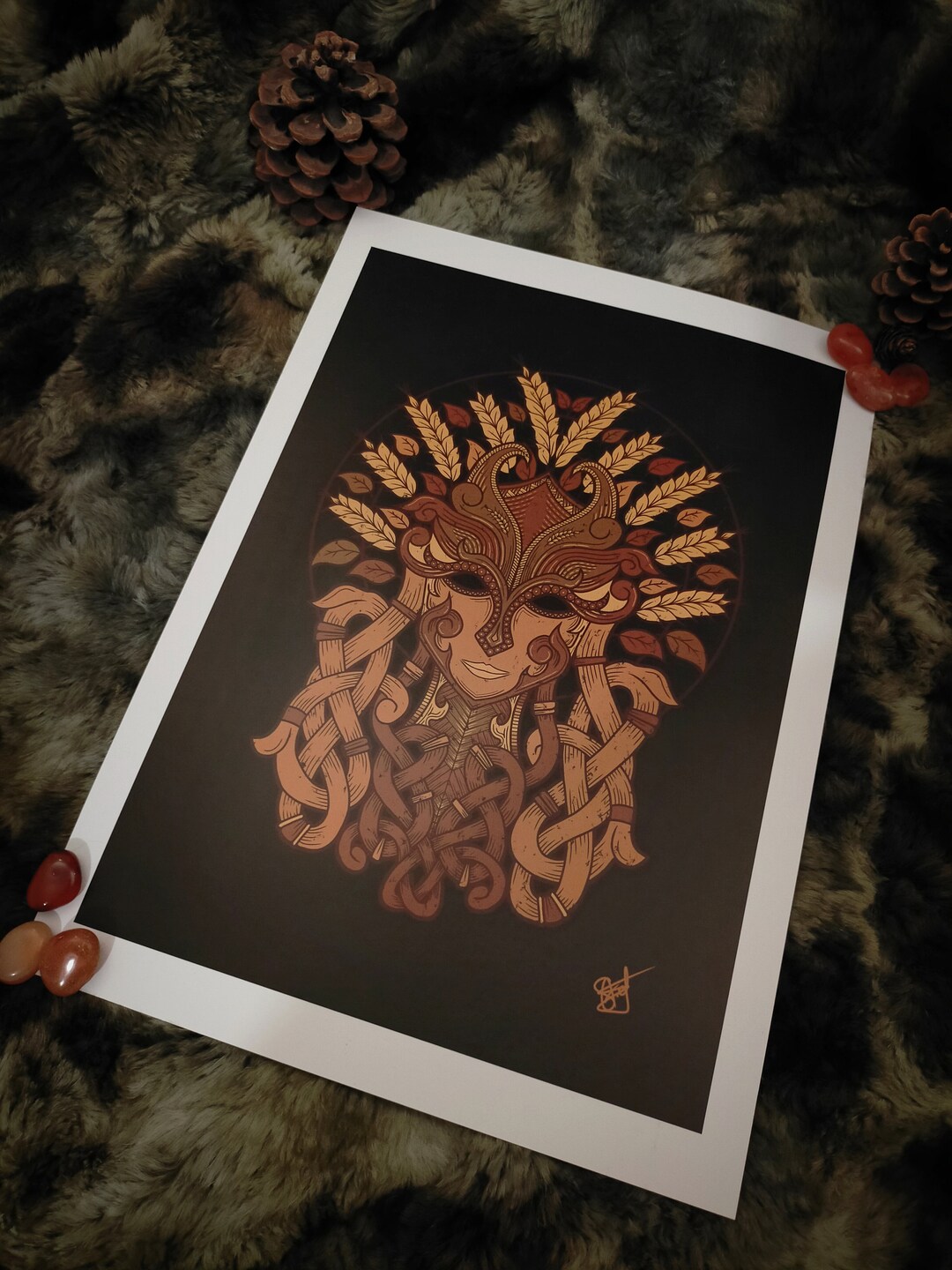 Sif Illustration Print A3 | Norse, Viking, Illustration, Goddess ...