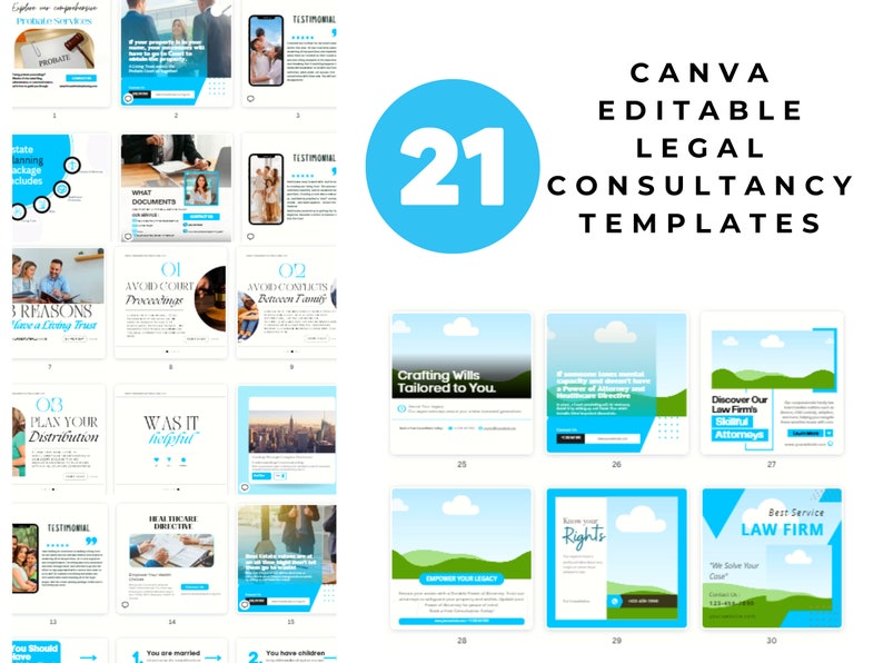 21 CANVA EDITABLE Legal Posts Templates - Etsy