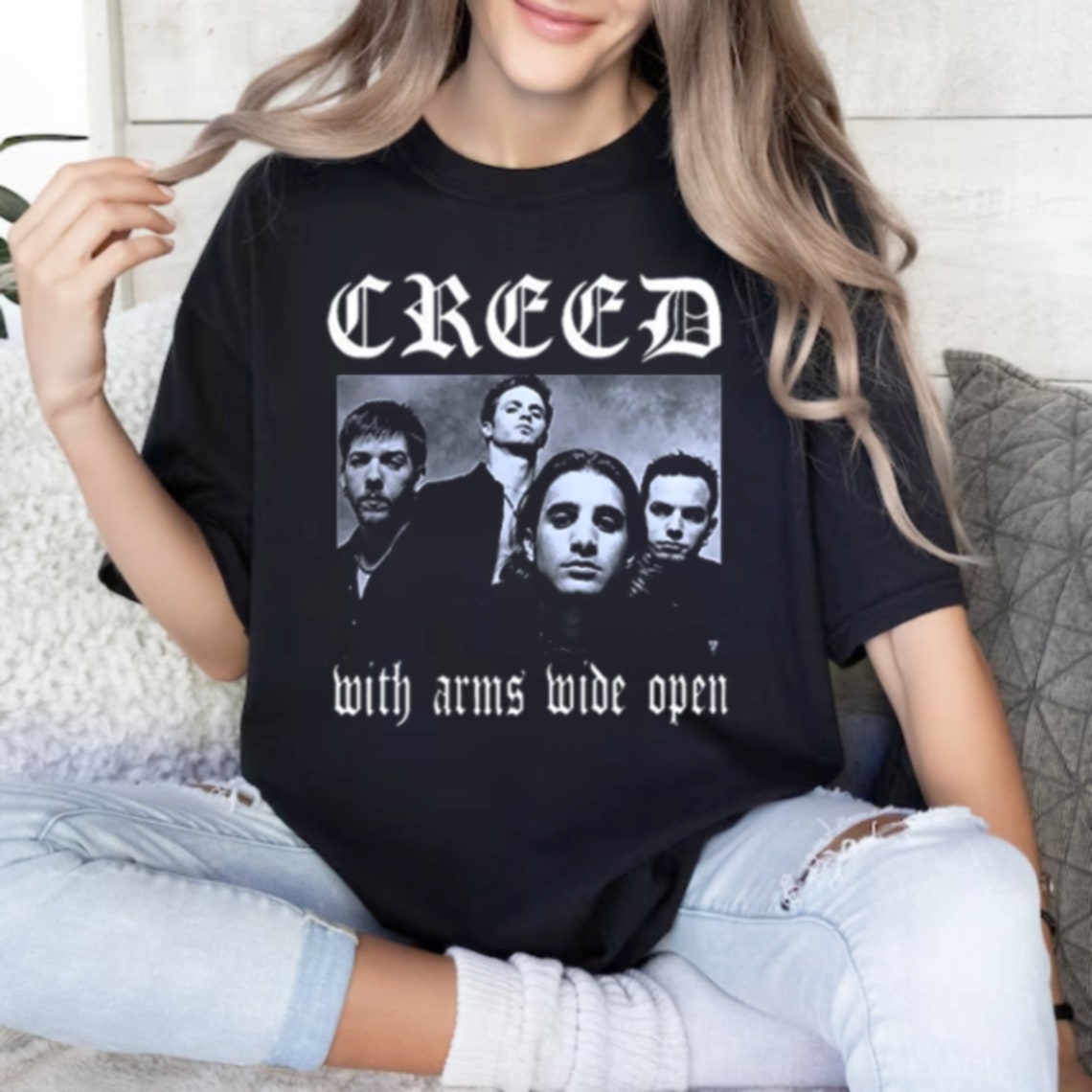 Vintage Creed 2024 Tour Summer of 99 Tour Shirt Creed Band Fan Shirt, Unisex Vintage, 90s ...