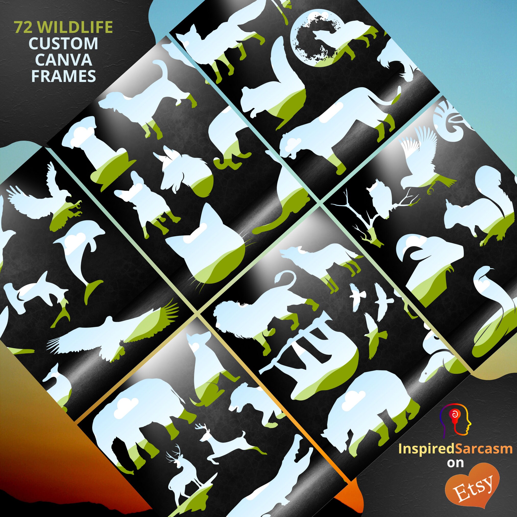 All Custom Canva Frames Package - Etsy