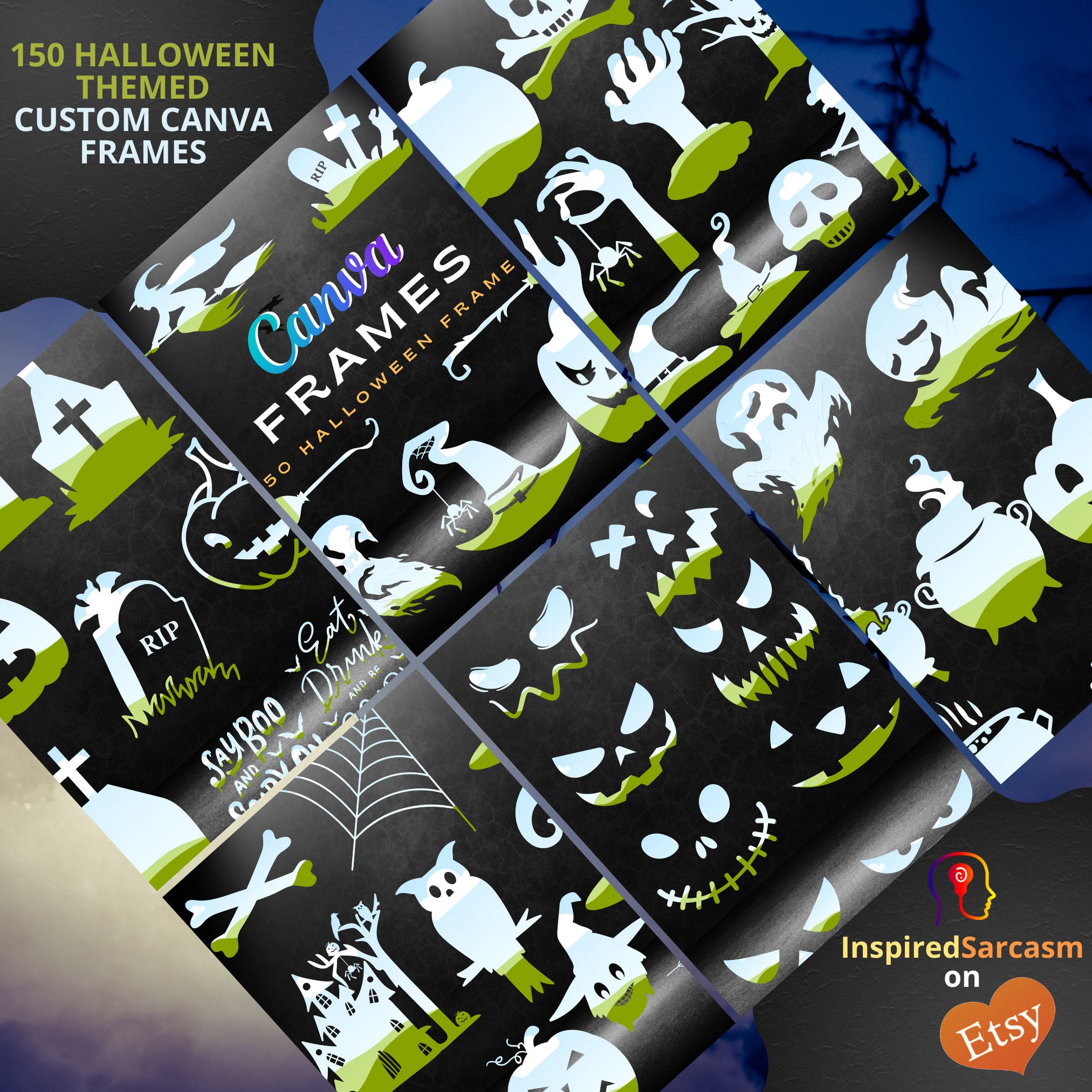 All Custom Canva Frames Package - Etsy