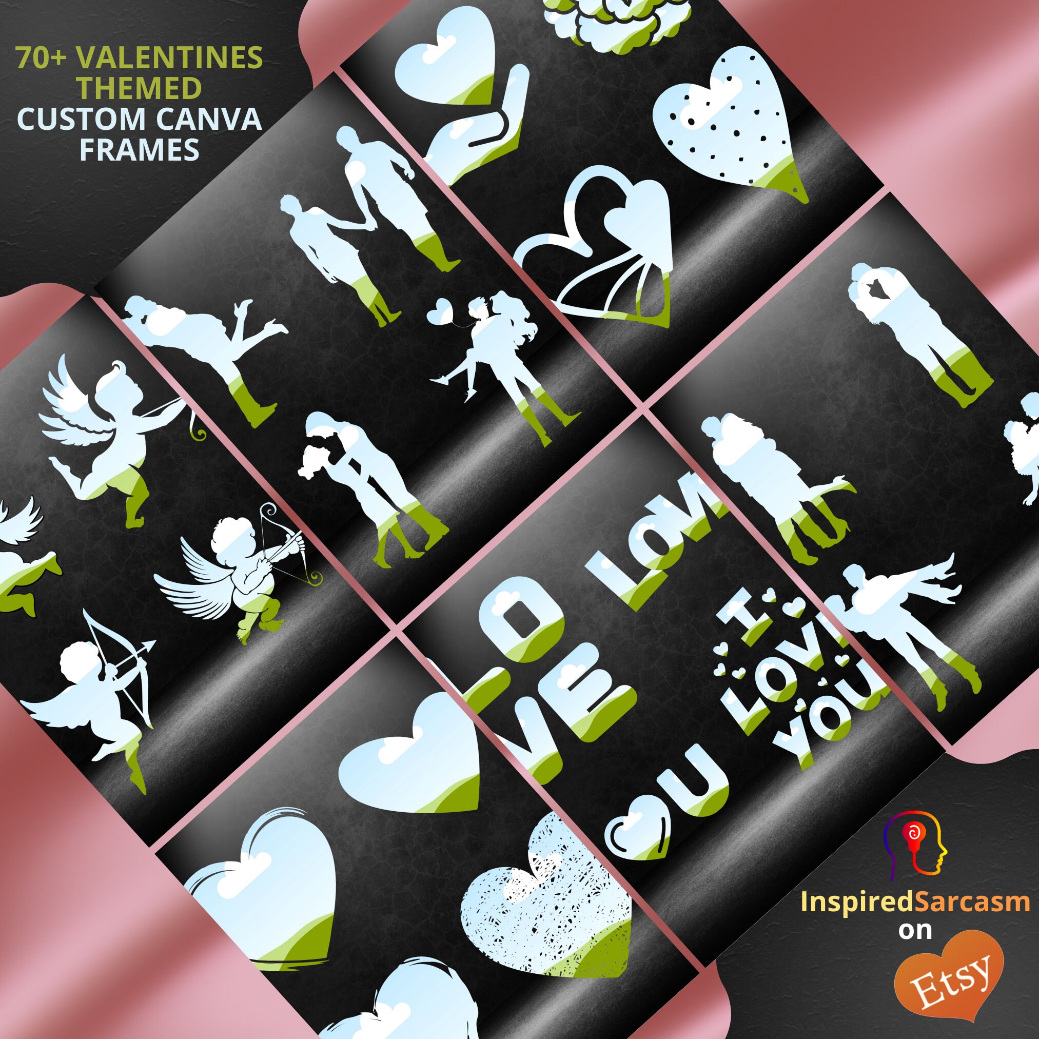 All Custom Canva Frames Package - Etsy