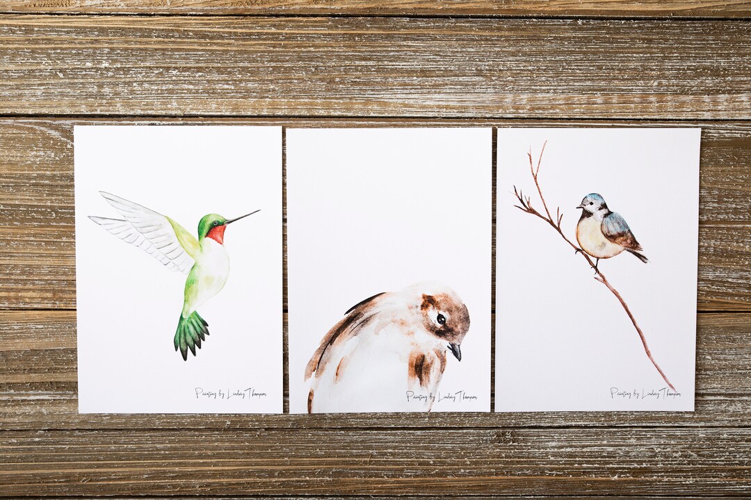 Bird Art Prints, 3 Options, Wall Art, Minimalist Home Decor, Bird ...