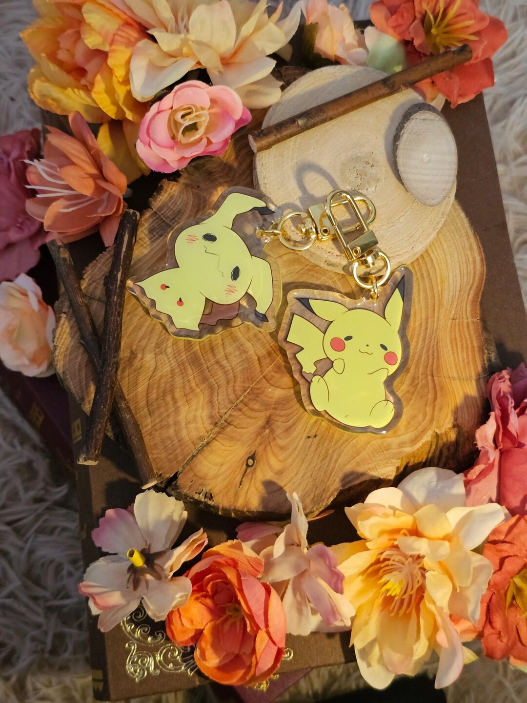 Pokemon Kawaii Epoxy Keychains - Etsy