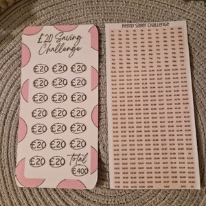 Money Saving Challenge Bundle | Set of 5 | Cash Trackers | Fun Money ...