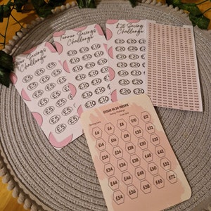 Money Saving Challenge Bundle | Set of 5 | Cash Trackers | Fun Money ...
