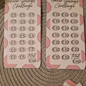 Money Saving Challenge Bundle | Set of 5 | Cash Trackers | Fun Money ...