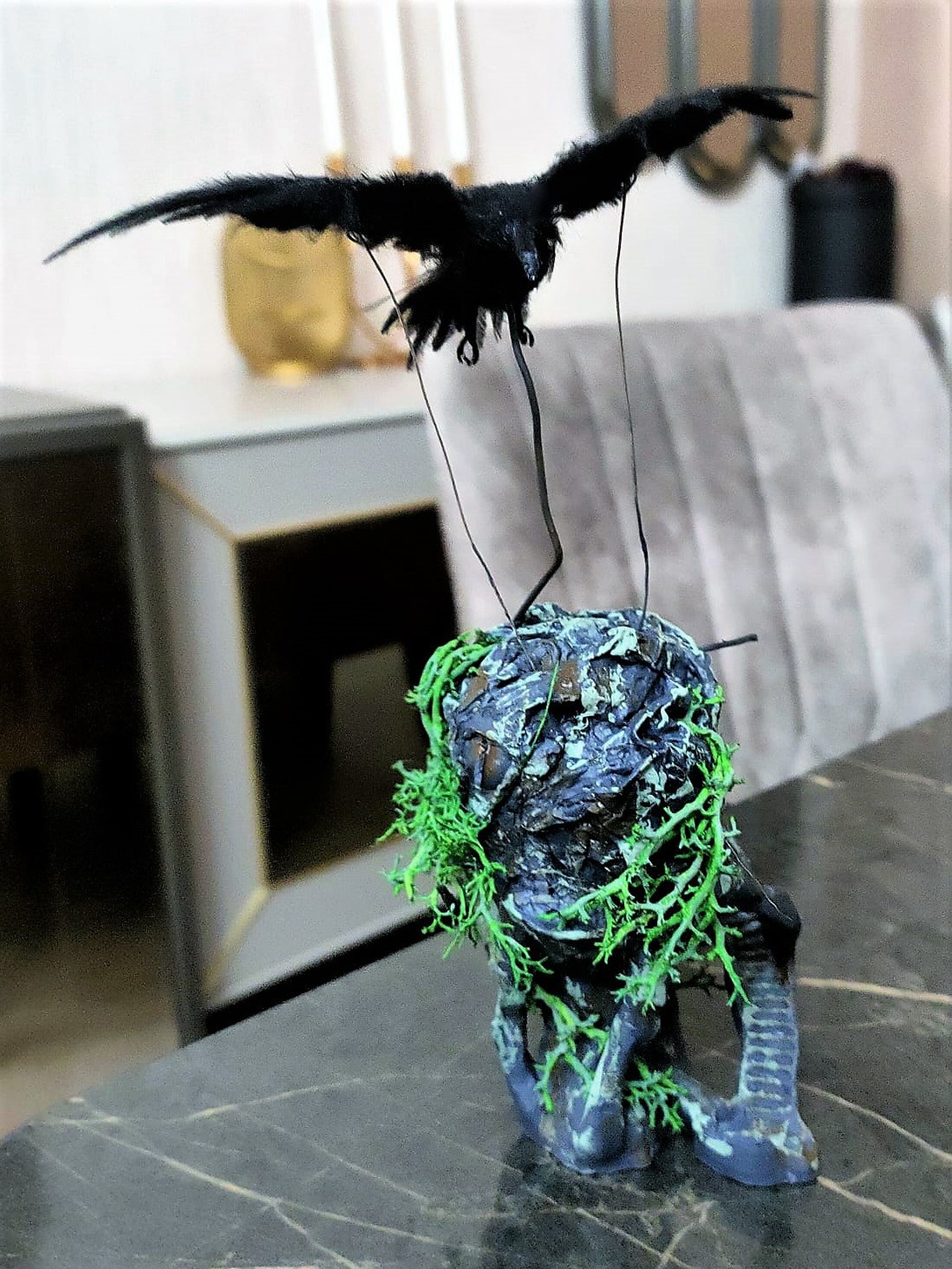 Raven Automata. Mechanical Automaton, Moving Raven, With Moving Wings ...