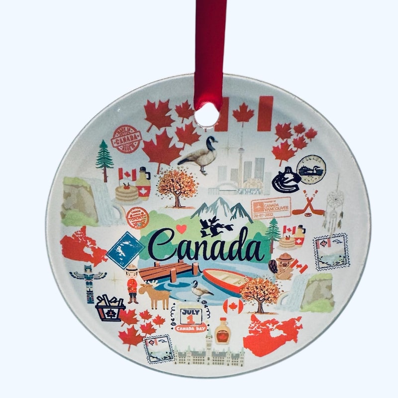 Canadian Christmas Ornaments - Etsy Canada