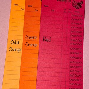 Reading Log Bookmarks bundle of 10 - Etsy