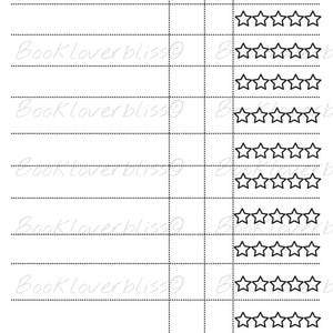 Reading Log Bookmarks bundle of 10 - Etsy