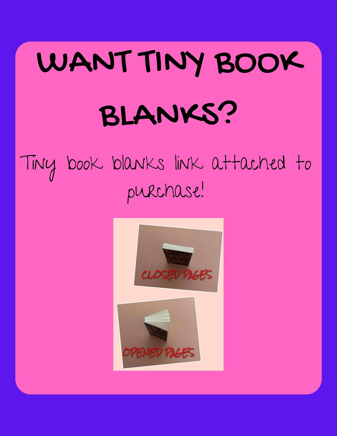Tiny Book Cover Canva Template - Etsy