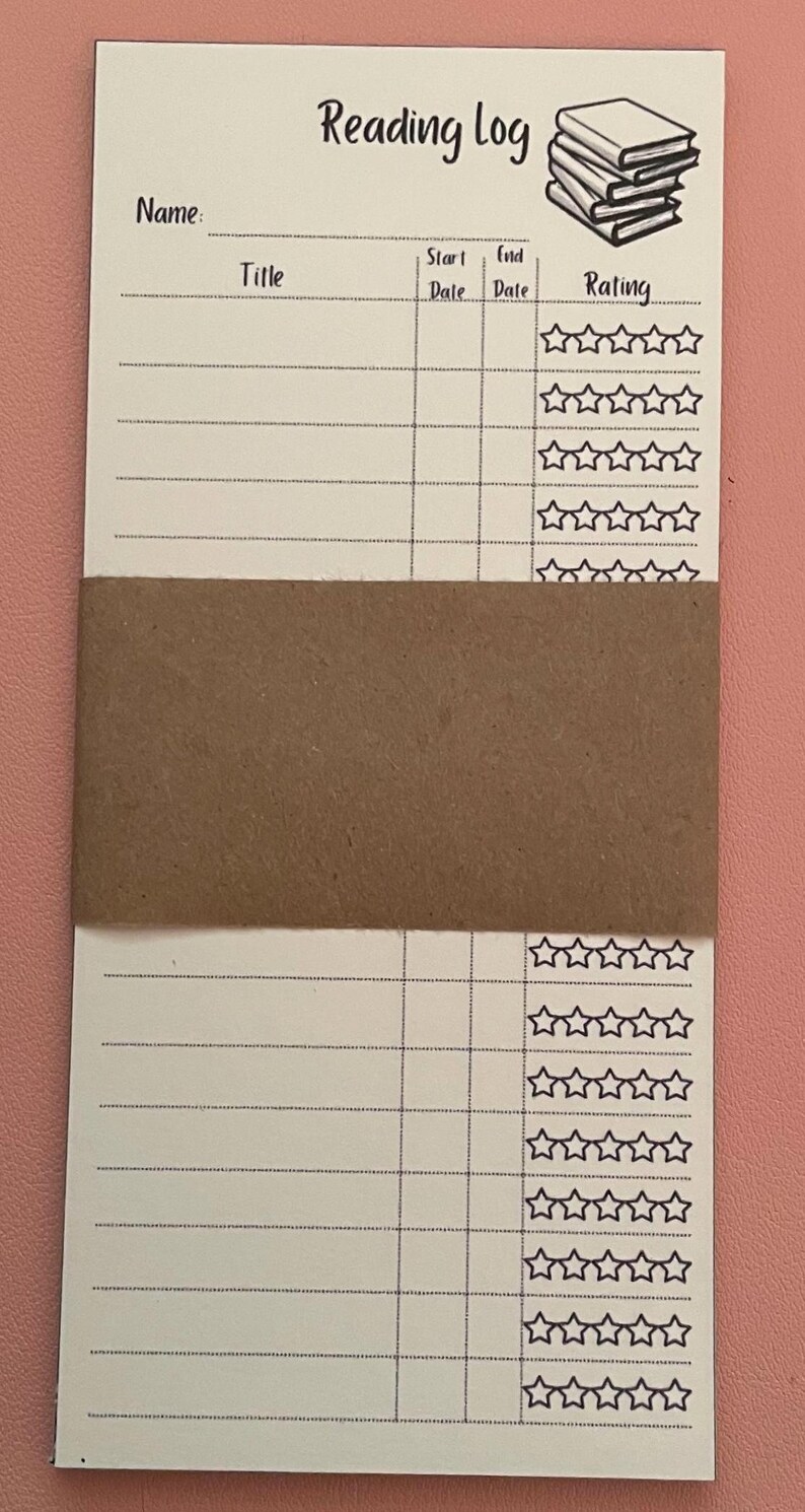 Reading Log Bookmarks bundle of 10 - Etsy