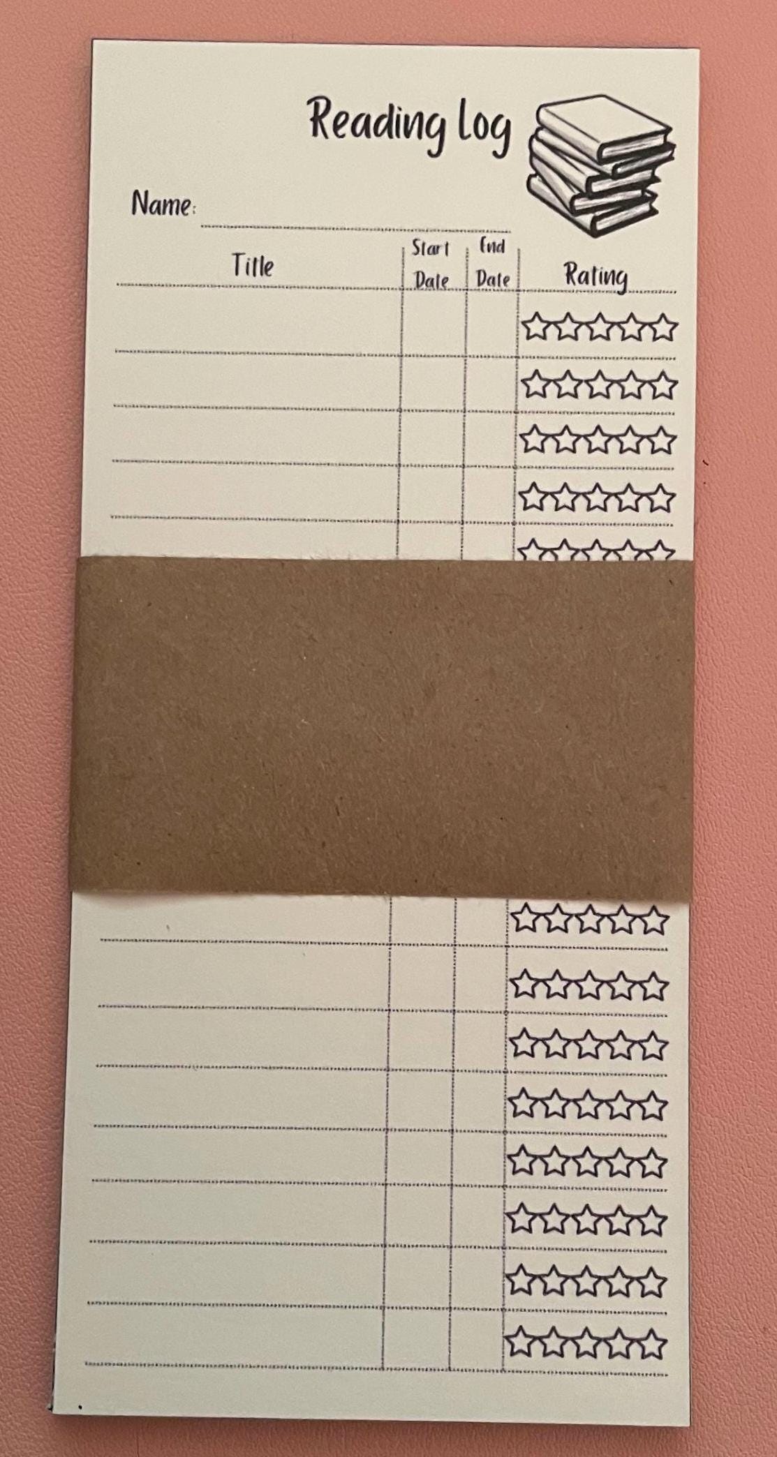 Reading Log Bookmarks bundle of 10 - Etsy