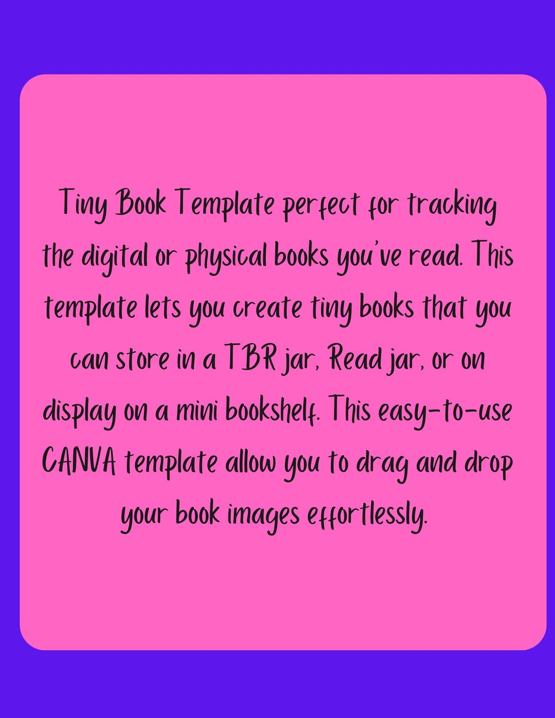Tiny Book Cover Canva Template - Etsy