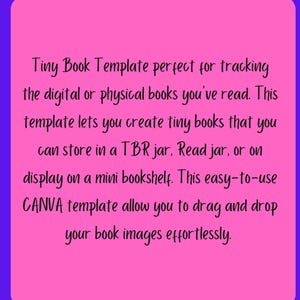 Tiny Book Cover Canva Template - Etsy
