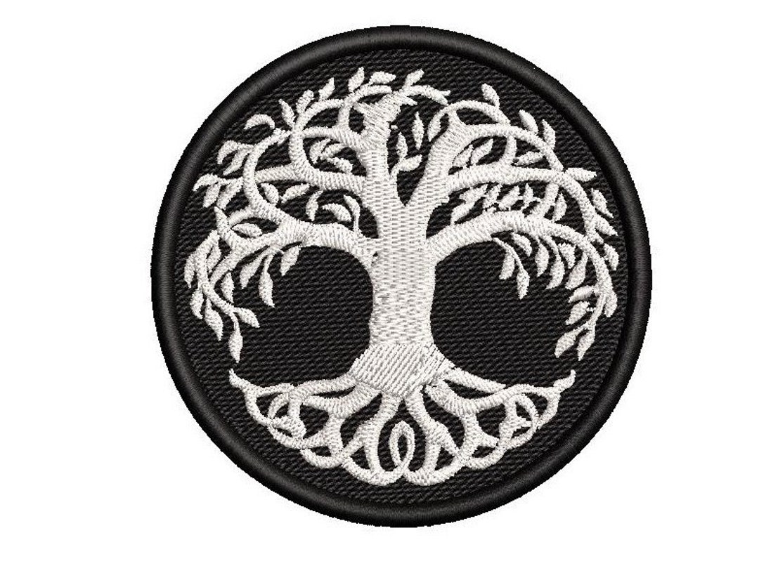 Tree of Life Embroidered Patch. 87mm 3.5 Inch Round. - Etsy