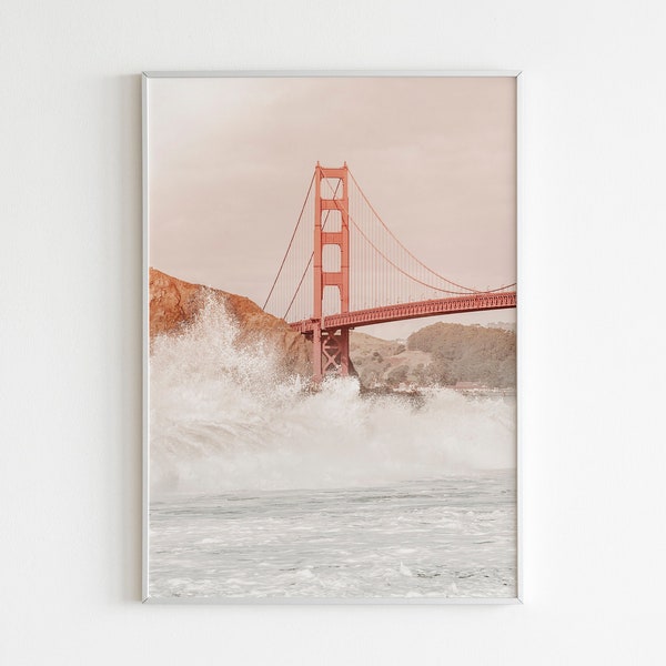 Golden Gate Poster - Etsy