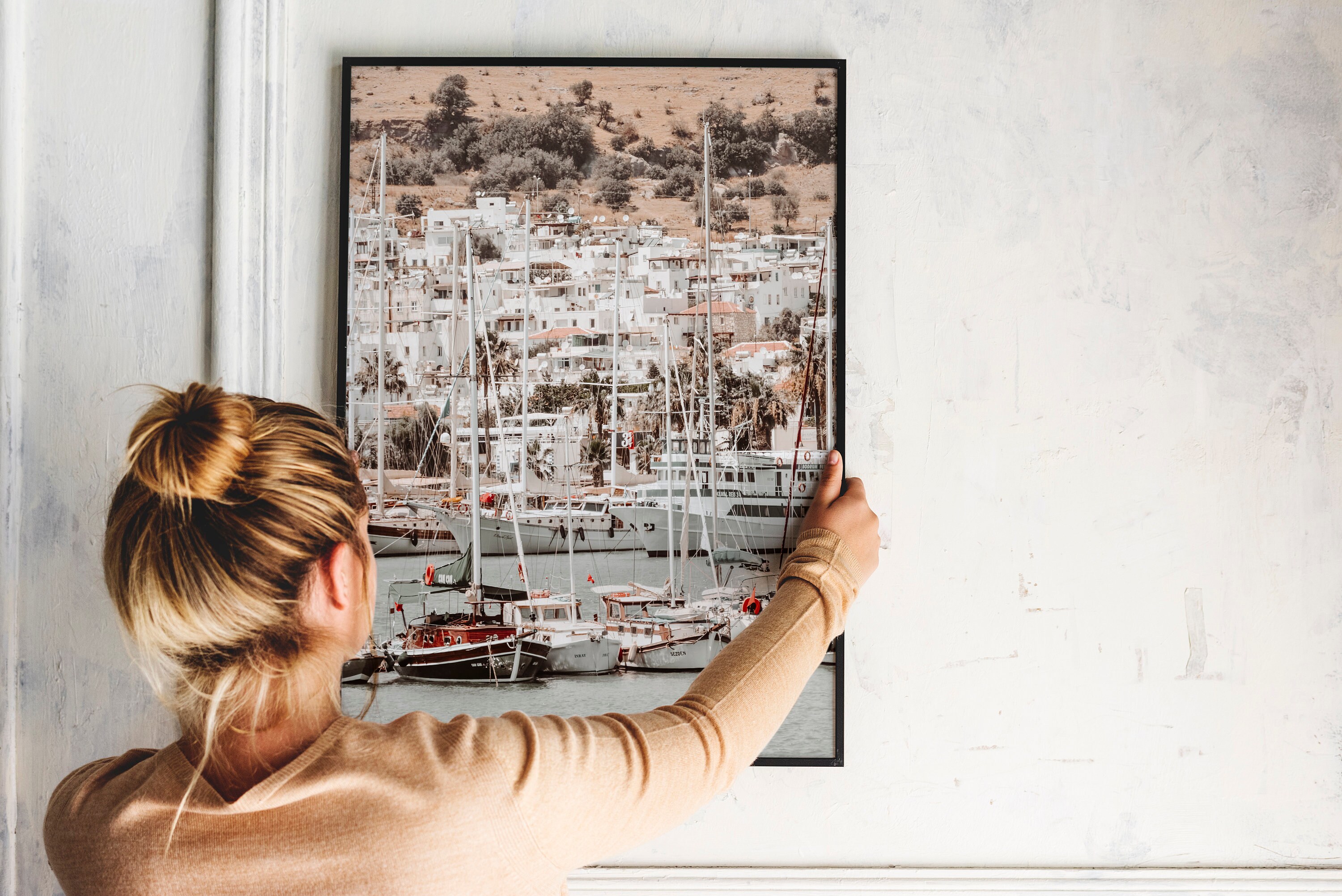 Harbour Wall Art,mediterranean Print,seaside,beach Print,sea Poster ...