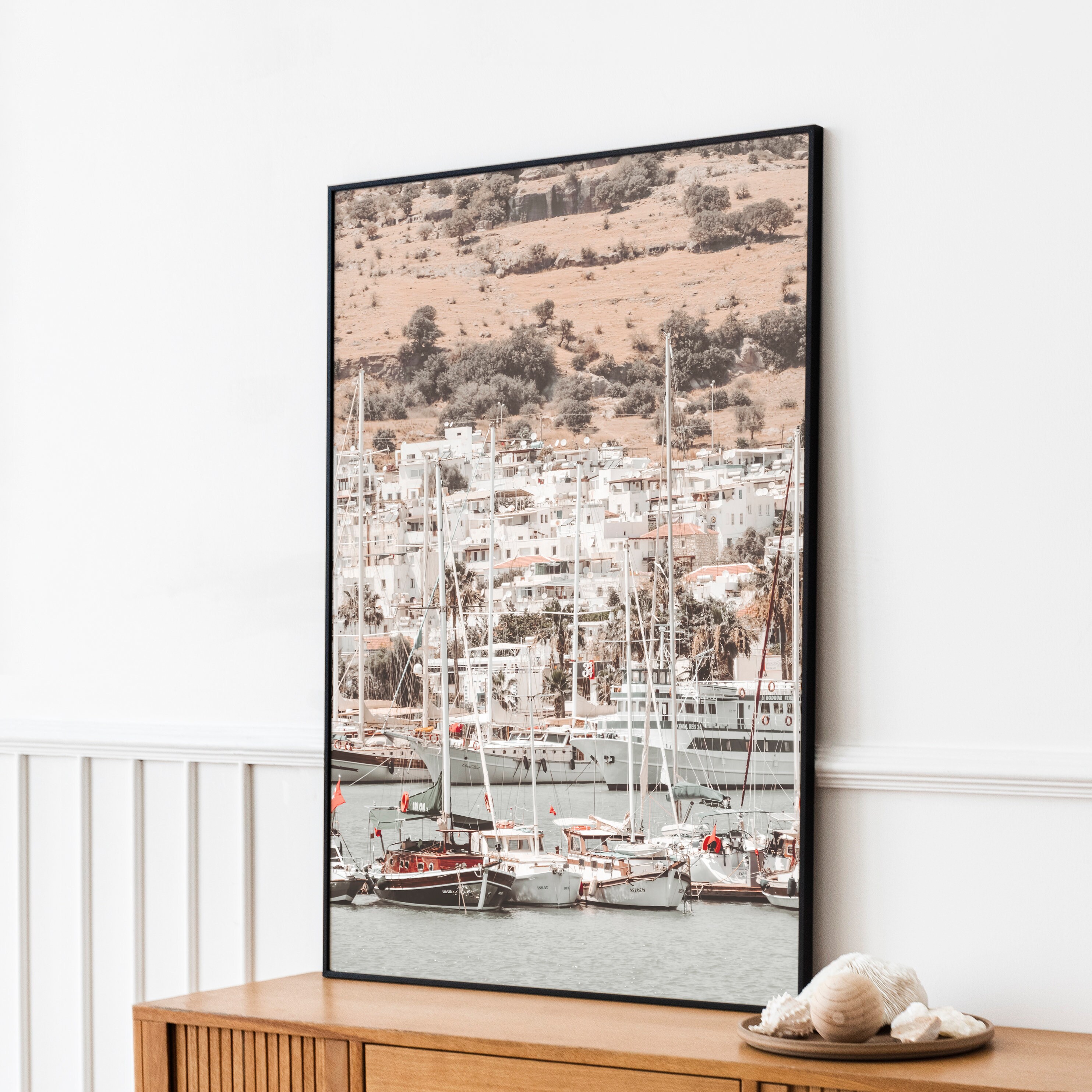Harbour Wall Art,mediterranean Print,seaside,beach Print,sea Poster ...