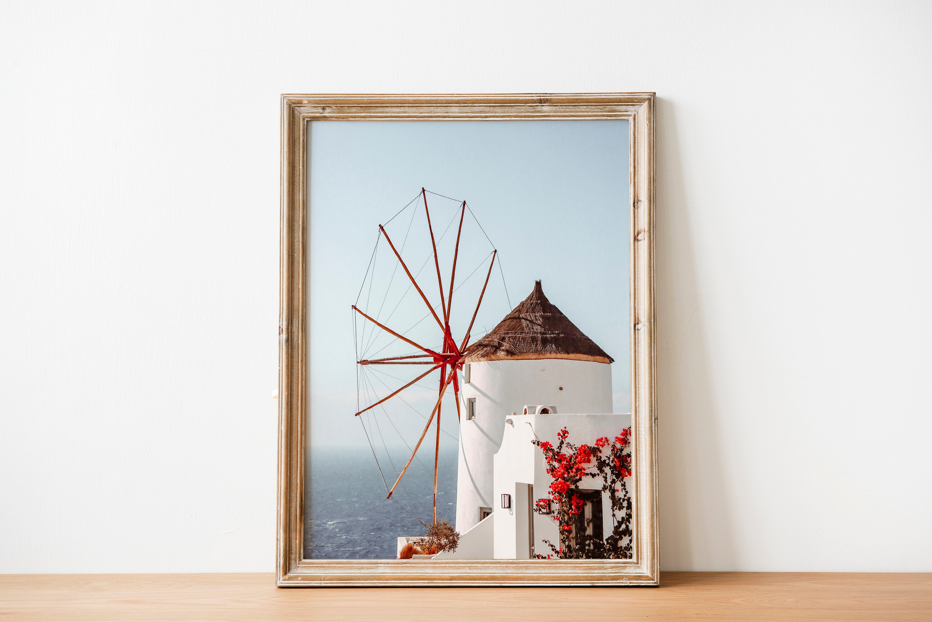 Mykonos Windmill Printable Wall Art,greece Wall Art,mediterranean Print ...