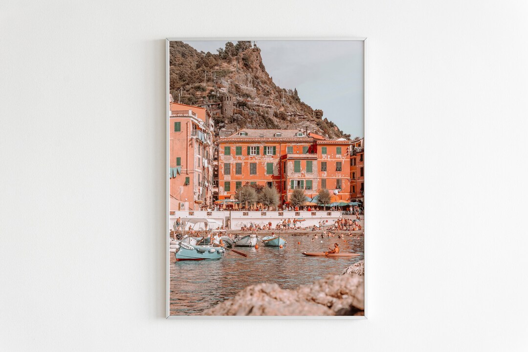 Italy Printable Wall Art,cinque Terre Print,vernazza Wall Art,pastel Wall Art,terracotta Prints ...