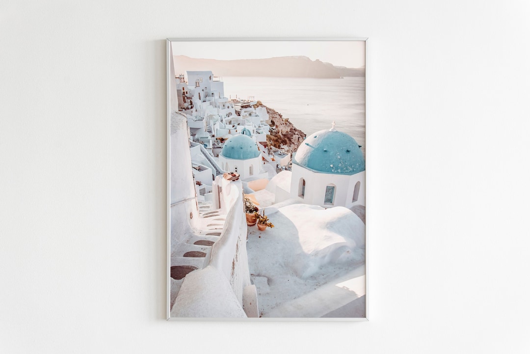 Santorini Printable Wall Art, Greece Wall Art, Mediterranean Poster ...