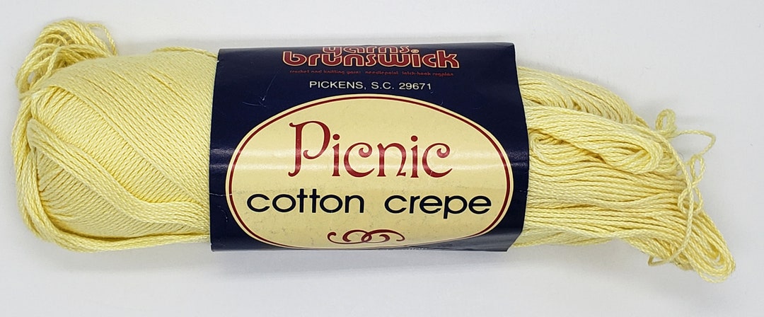 Yarns Brunswick Picnic Cotton Crepe Yarn - Etsy