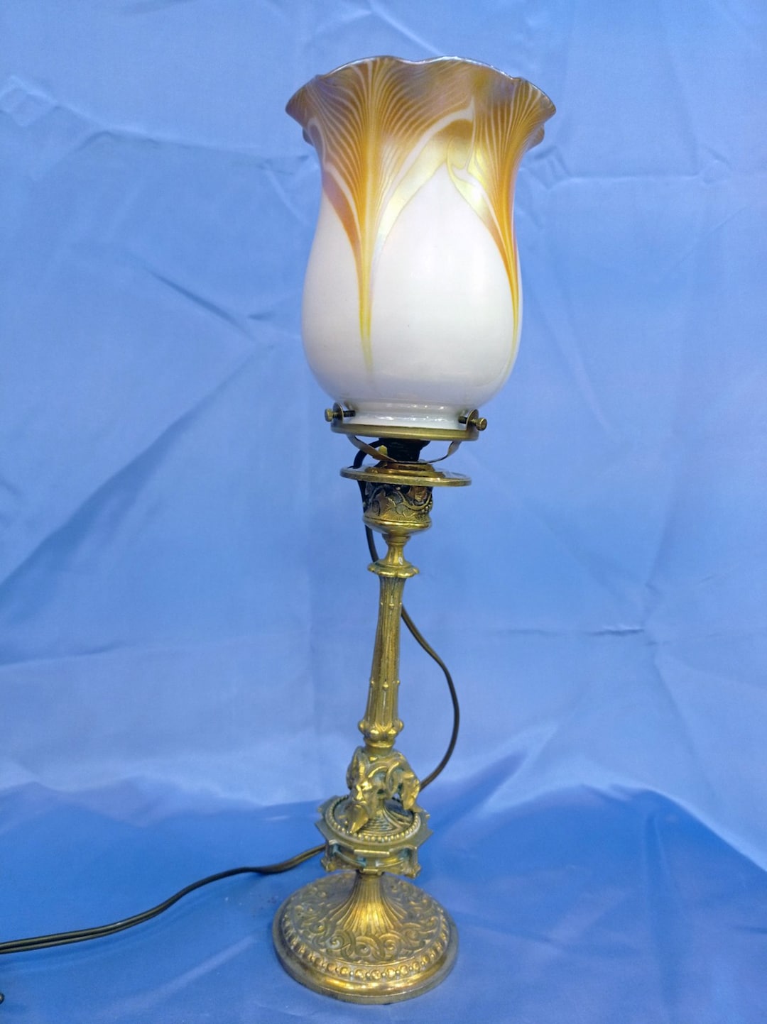 Quezal Tiffany Art Deco Table Lamp - Etsy